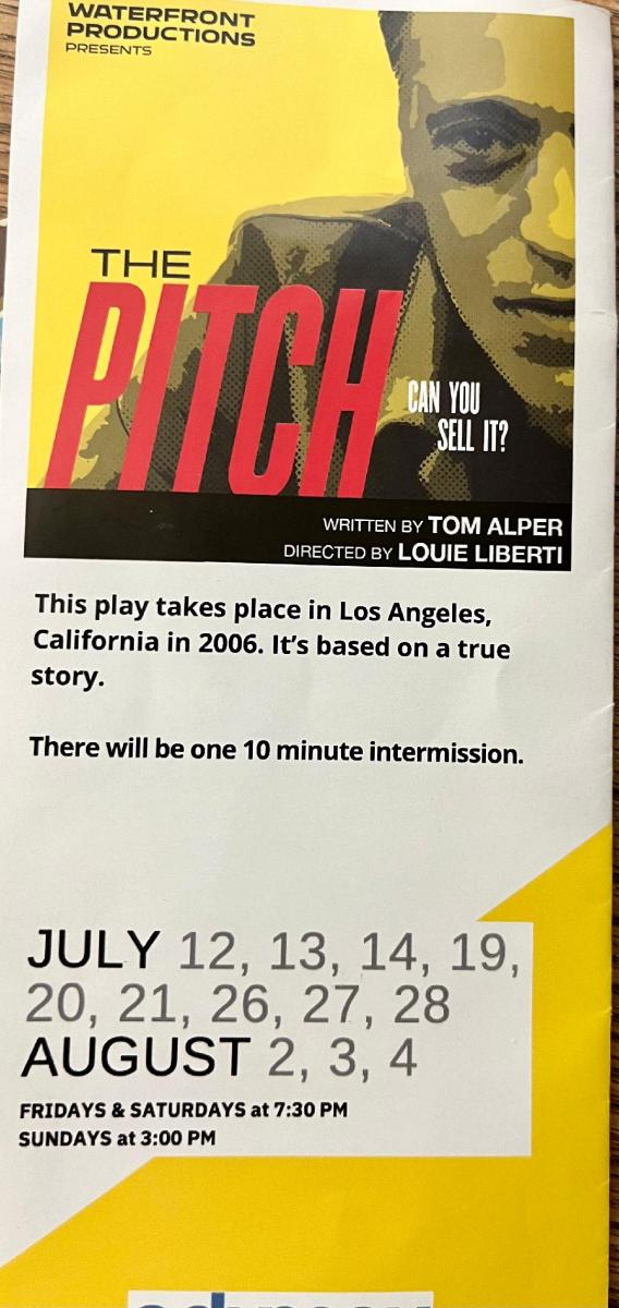 The Pitch-Odyssey Theater-Los Angeles – Gordon's Culture Critiques